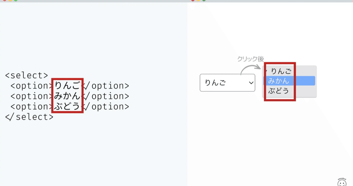 026 selectタグとoption タグの利用方法【ドロップダウンメニュー編】｜吉澤なの