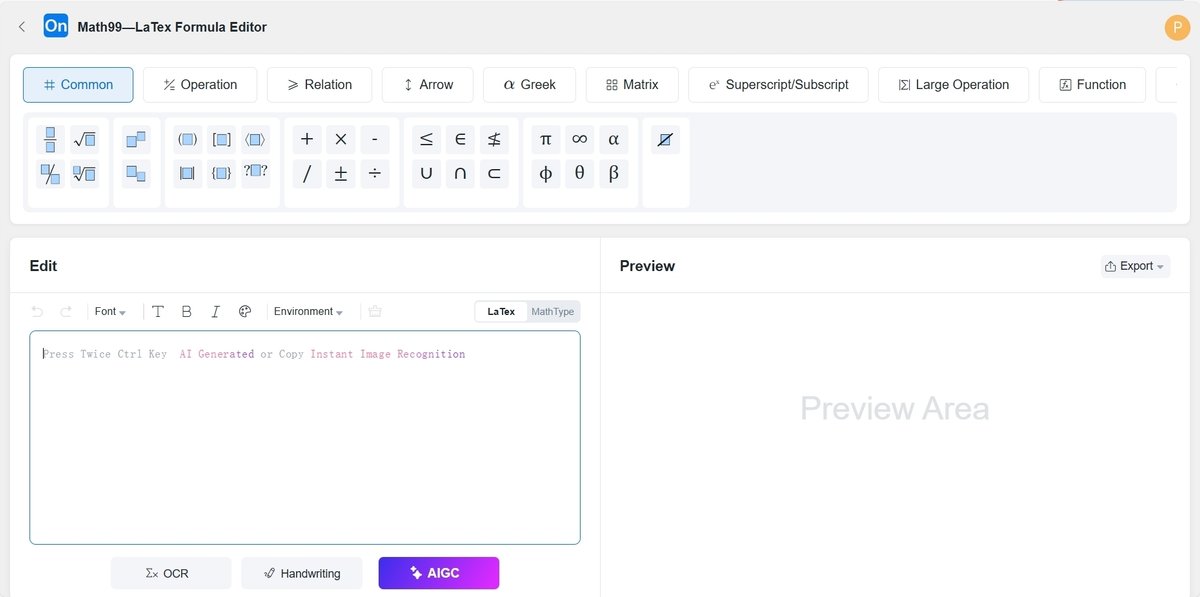 Math99 LaTeX 数式エディタ ユーザーガイド: オンライン数式編集の秘密兵器｜ProcessOn