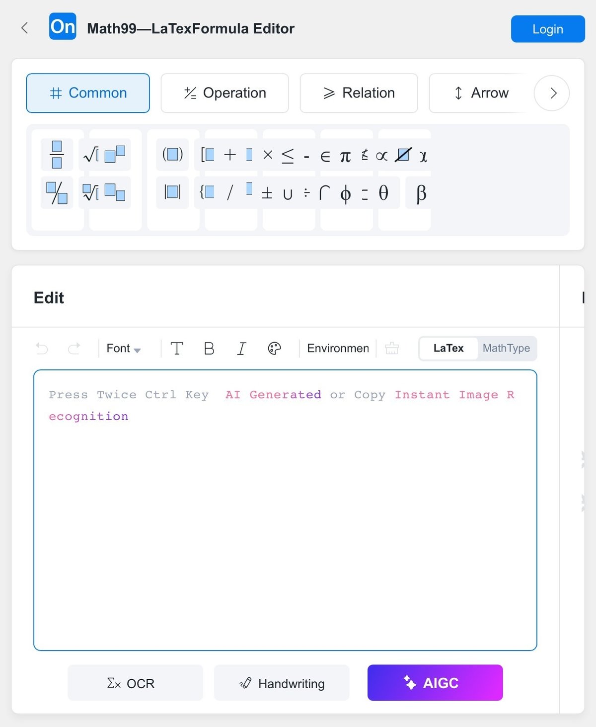 Math99 LaTeX 数式エディタ ユーザーガイド: オンライン数式編集の秘密兵器｜ProcessOn