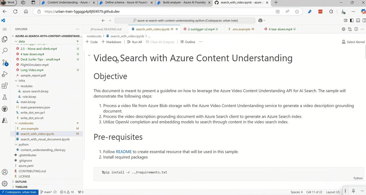 Azure AI Content Understanding 動画データ分析とRAGアプリ構築（動画シリーズ 第3回）｜daka | Microsoft | AI