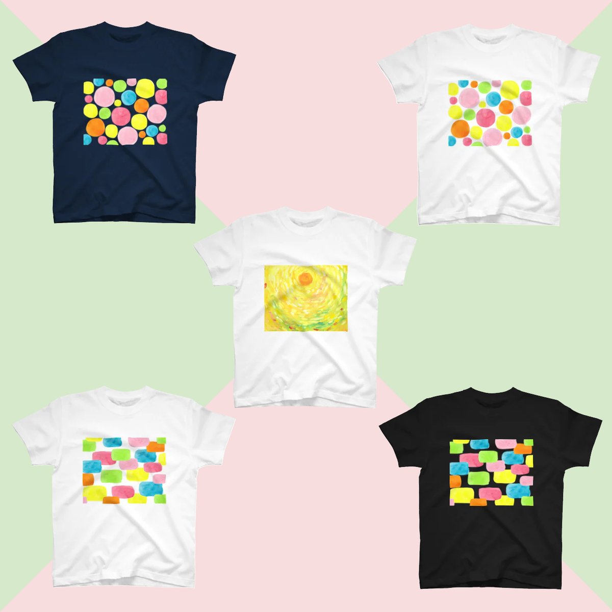 SUZURIに水彩タッチのハートのデザインを追加しました｜くろまめ