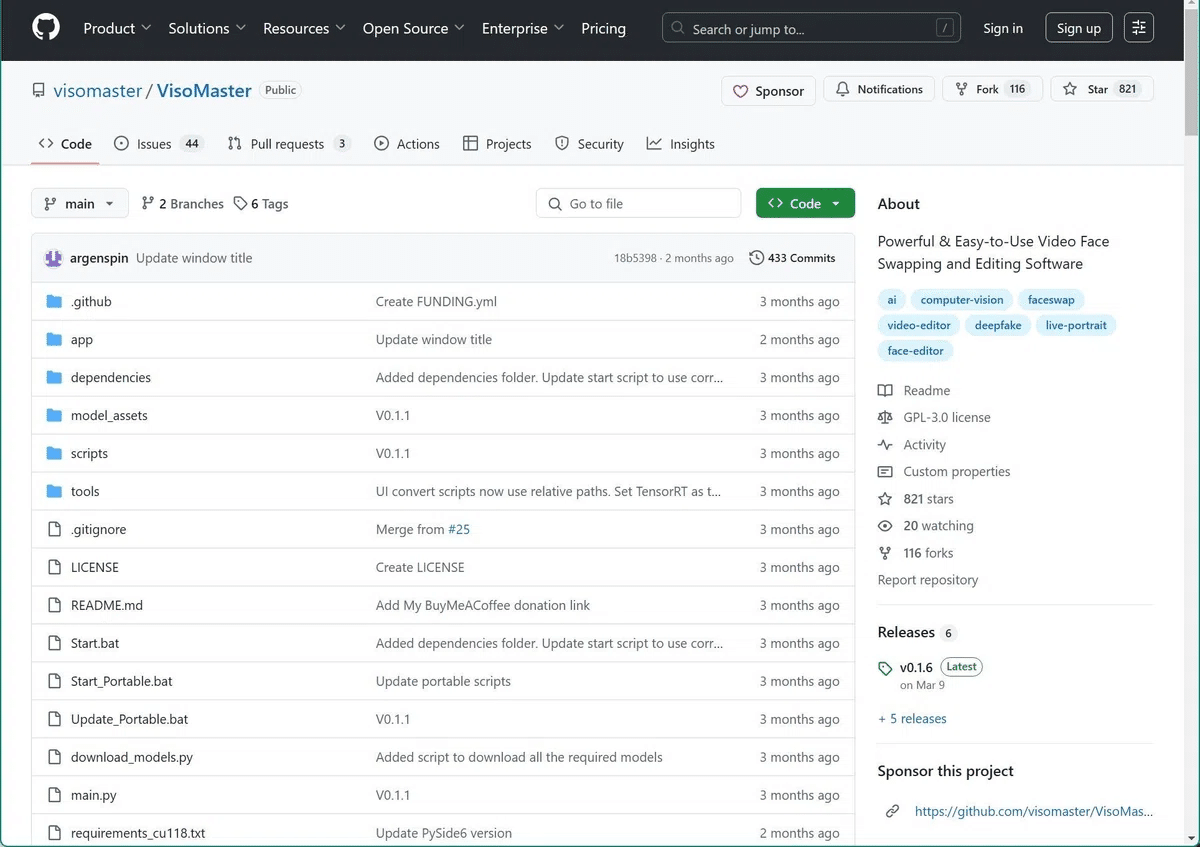 VisoMasterのインストール手順と必須設定｜ふつおじ