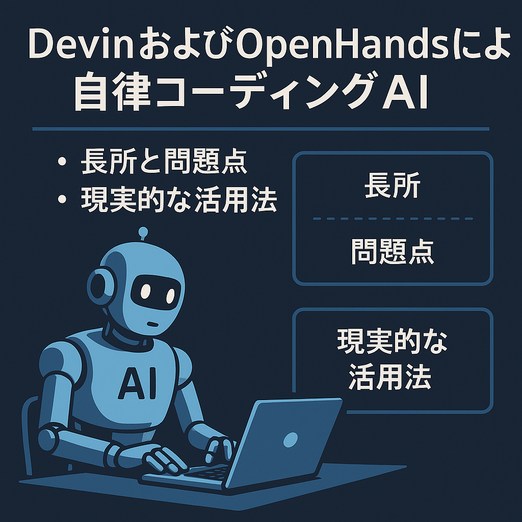 DevinおよびOpenHandsによる完全自動コーディング：その長所と問題点、そして現実的な活用法｜MILIZE