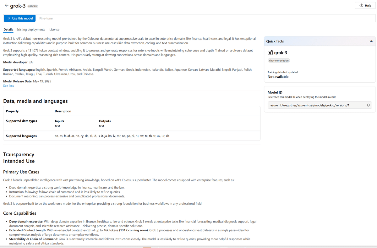 Azure AI FoundryでのGrok 3提供開始のお知らせ｜daka | Microsoft | AI