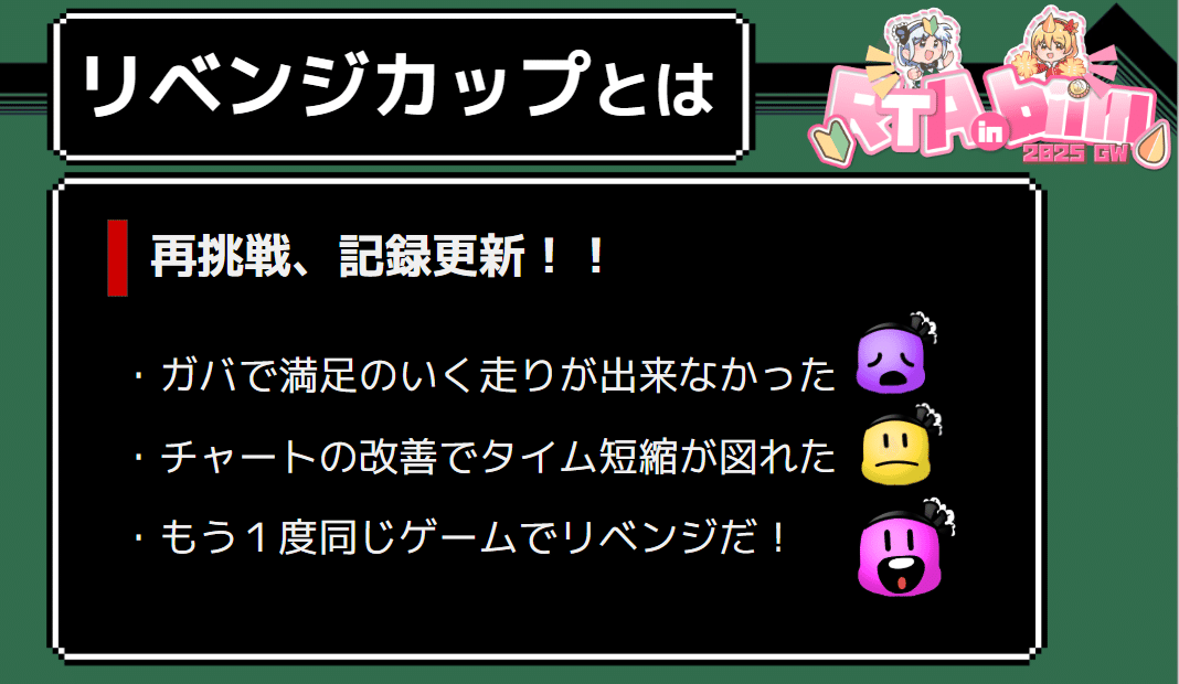 RTAinbiim 2025 GW主催の手記 後編｜秋やぼ