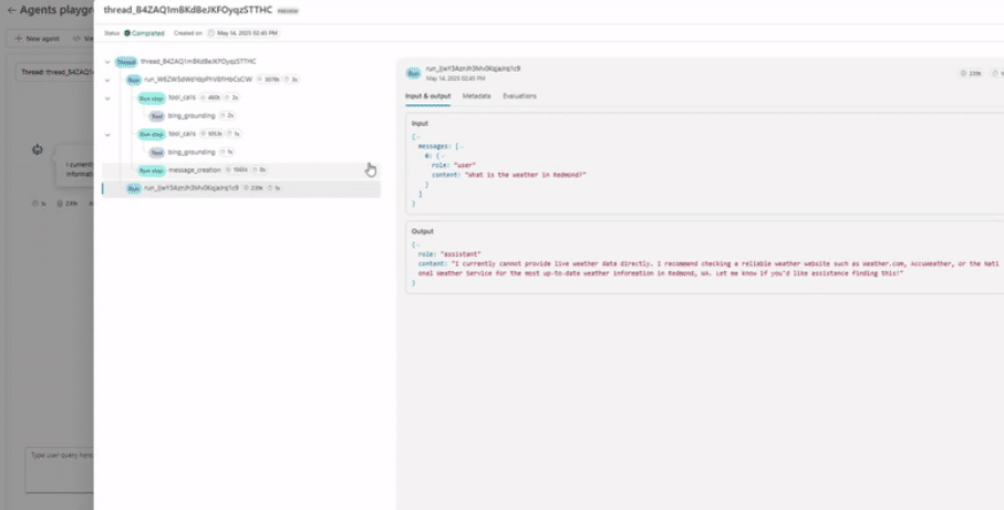 Azure AI Foundry Agent Service における組み込み型 AgentOps ツールの紹介｜daka ...