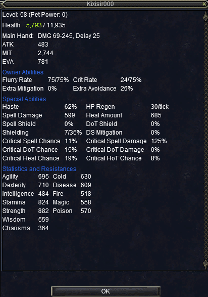 Everquest THJ日記: MAGペットのタイプを比較する｜Marimo