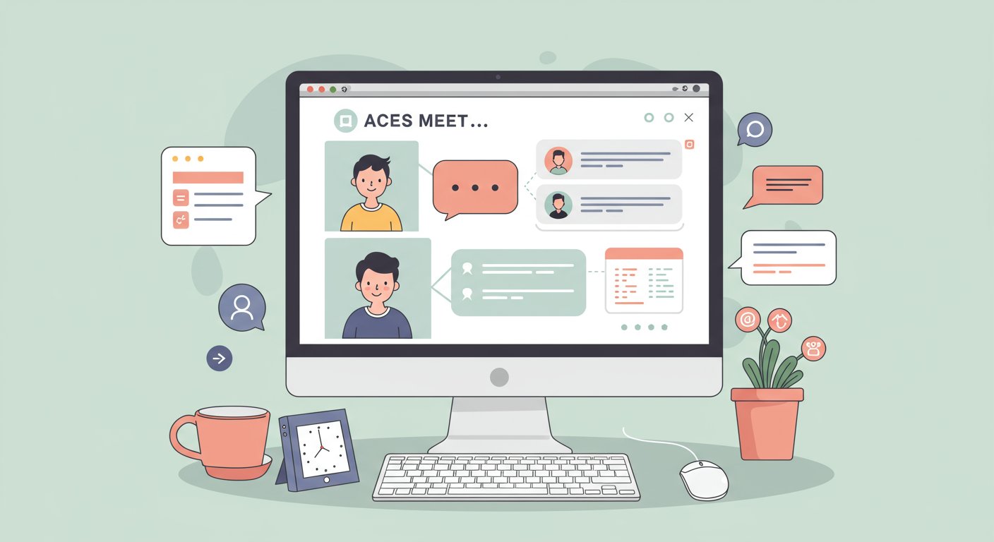 ACES Meetってぶっちゃけどうなの？導入前に押さえたいメリデメまとめ｜人材紹介のあい🌹100日後にAIですべての業務を自動化する🤖🌹