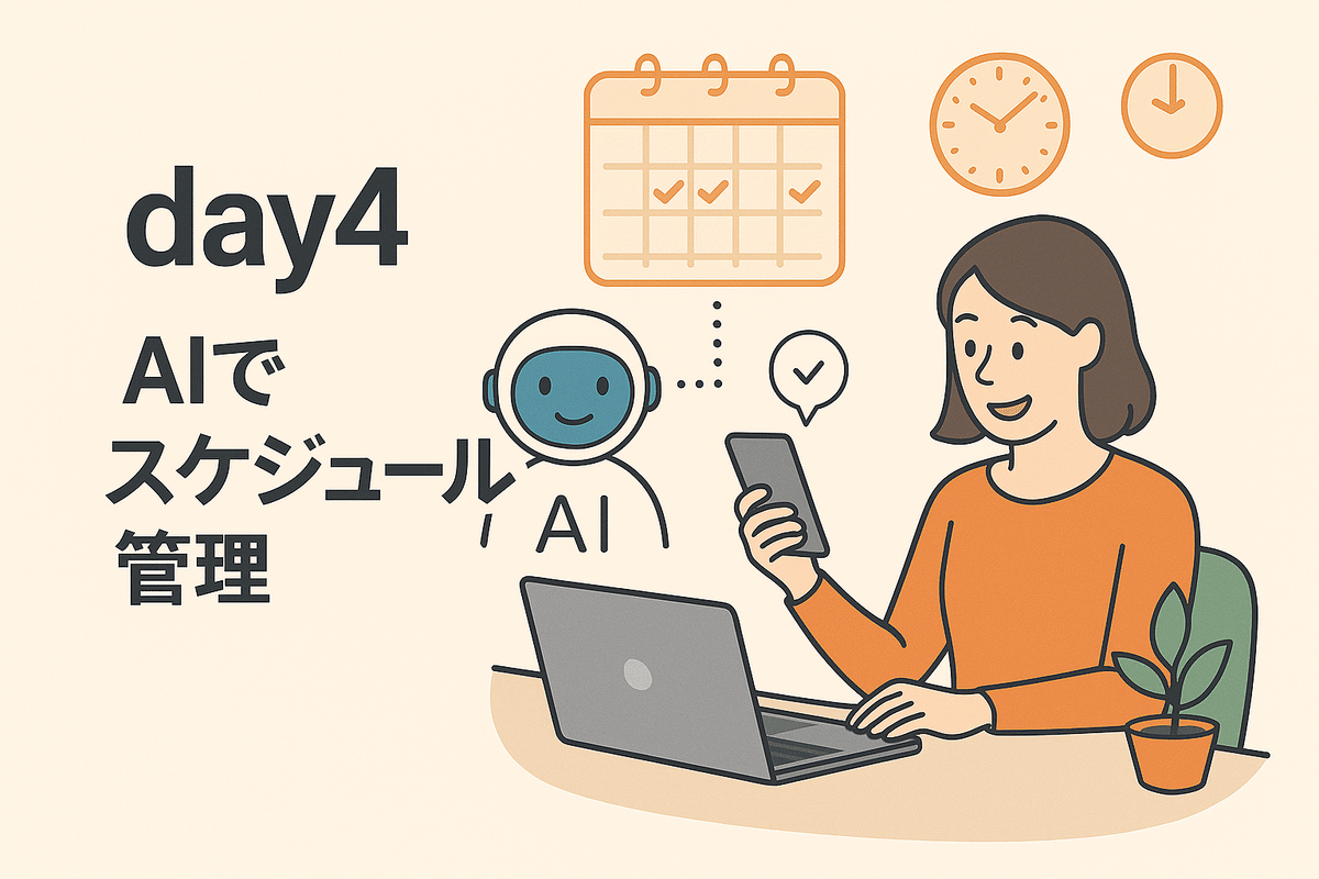 【Day4】AIでスケジュール管理、どこまでできる？──「やりたいこと」を叶える時間術｜Noriloom