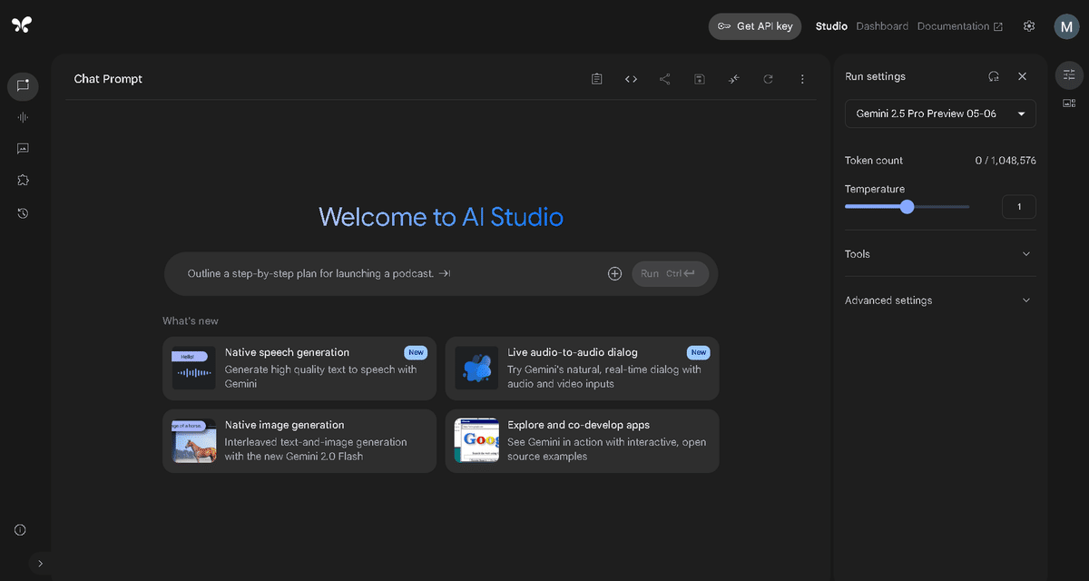 無料のGoogle AI Studio｜Masayuki Abe