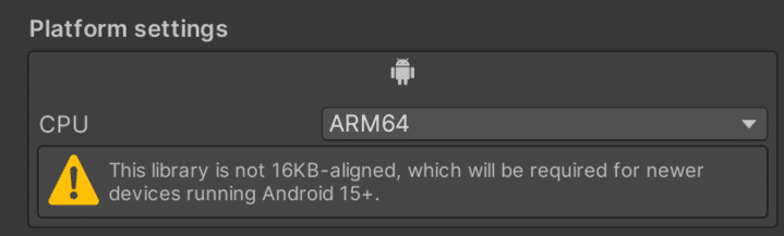 Unity 向けの Android 16KB ページサイズのサポートについて Now In REALITY Tech #139｜REALITY株式会社