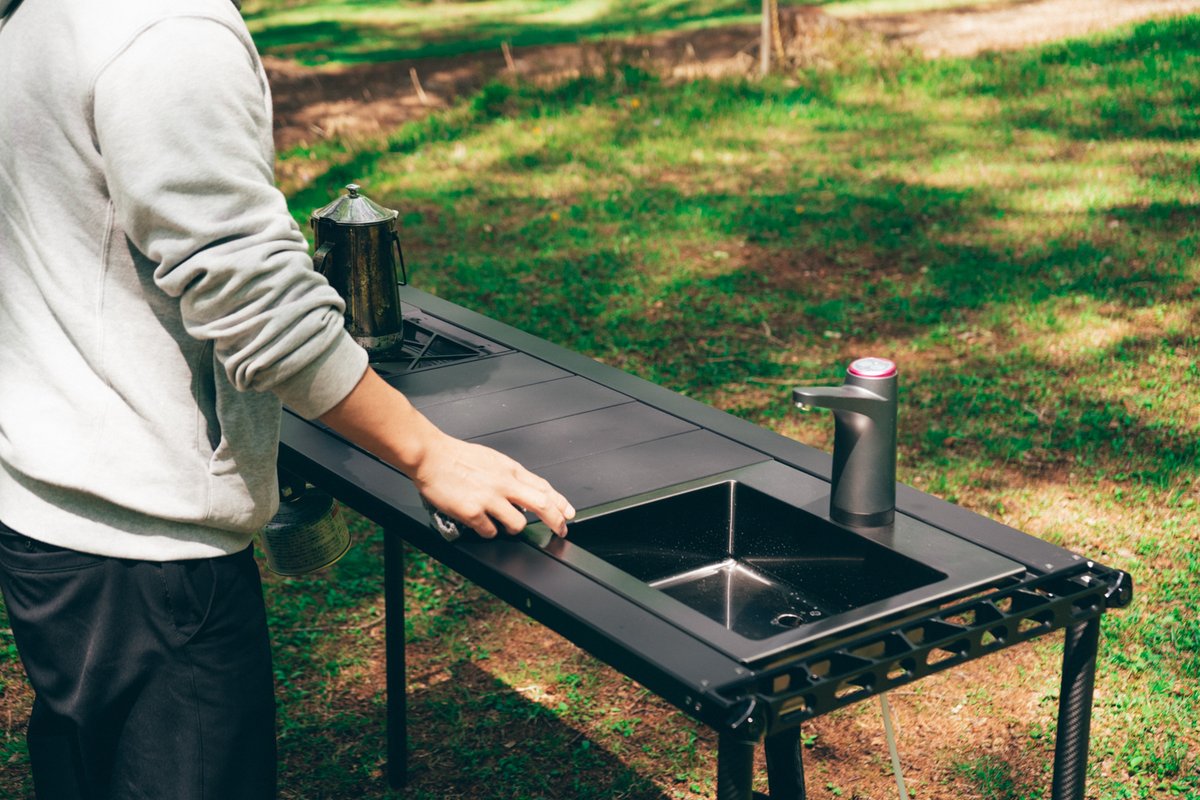 【オススメ】キャンプの“洗い物ストレス”を減らす、テーブル一体型シンクという選択｜【公式】37CAMP-Tech系キャンプギアブランド