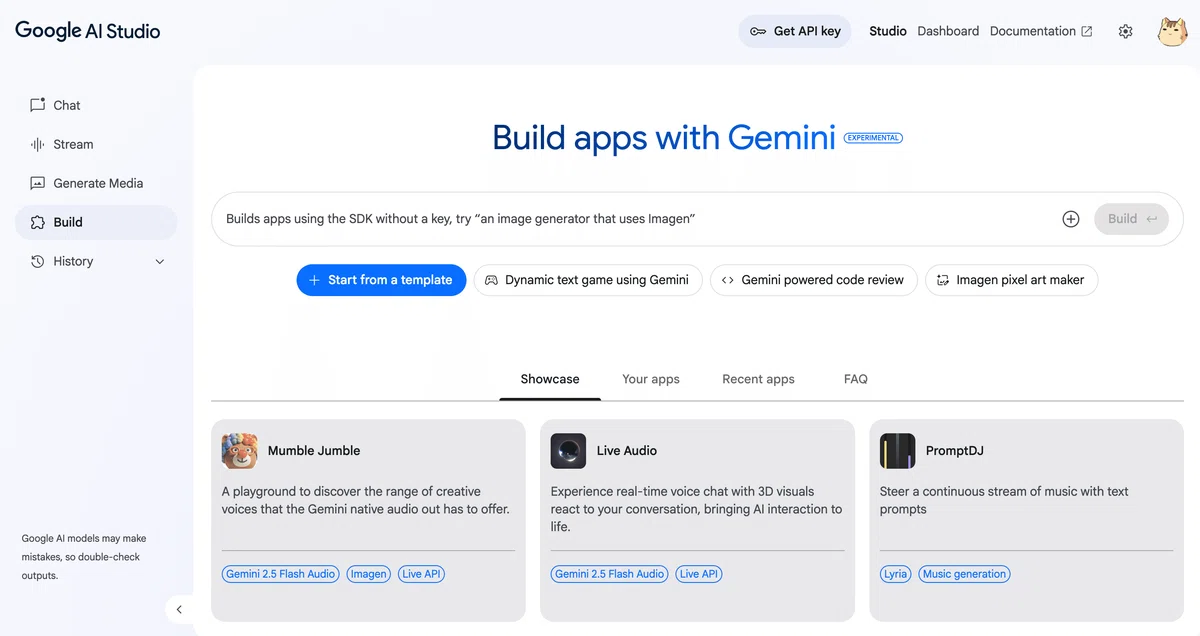 Trying out Game Generation with Build in Google AI Studio｜npaka