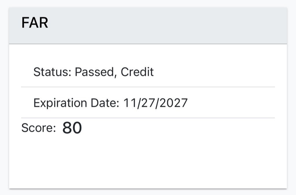 USCPA FAR合格しました｜たぬ