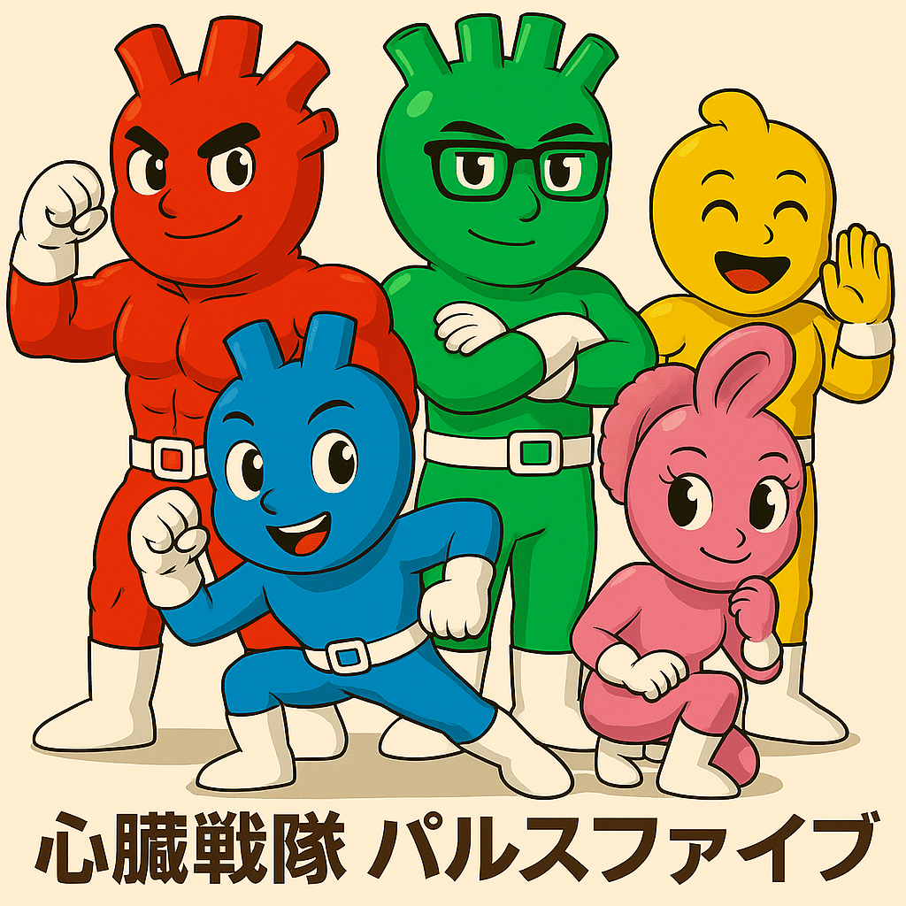 心臓戦隊パルスファイブ｜Sherpa-Med