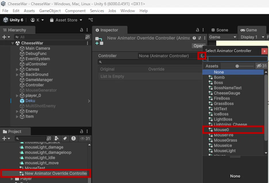 UnityのAnimator Override Controllerで「量産型アニメーション」｜k3