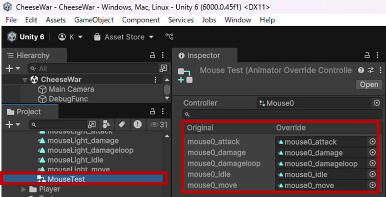 UnityのAnimator Override Controllerで「量産型アニメーション」｜k3
