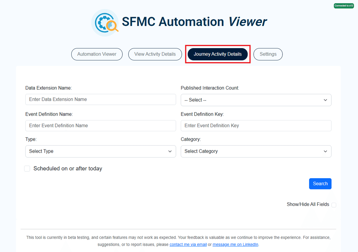 【第296回】 SFMC Automation Viewer ： ジャーニー情報検索機能が追加｜Nobuyuki Watanabe