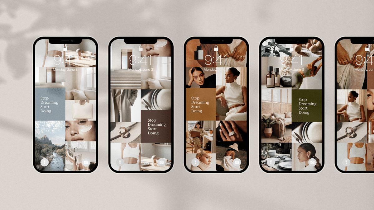 📱2025年後半をもっと自分らしく！スマホ用Figma Vision Board Wallpaperテンプレートを無料配布 ｜noko