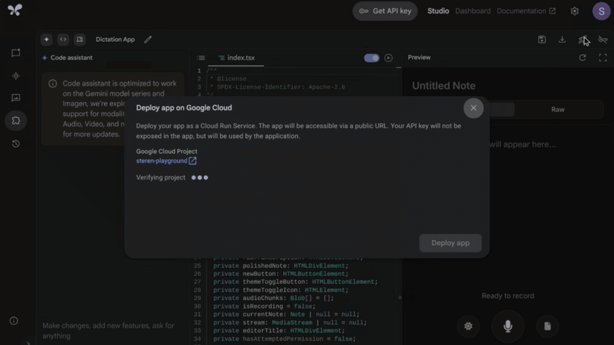 Google AI Studioアプリ ・ Gemma 3 ・ MCPサーバ を Cloud Run にデプロイする｜npaka