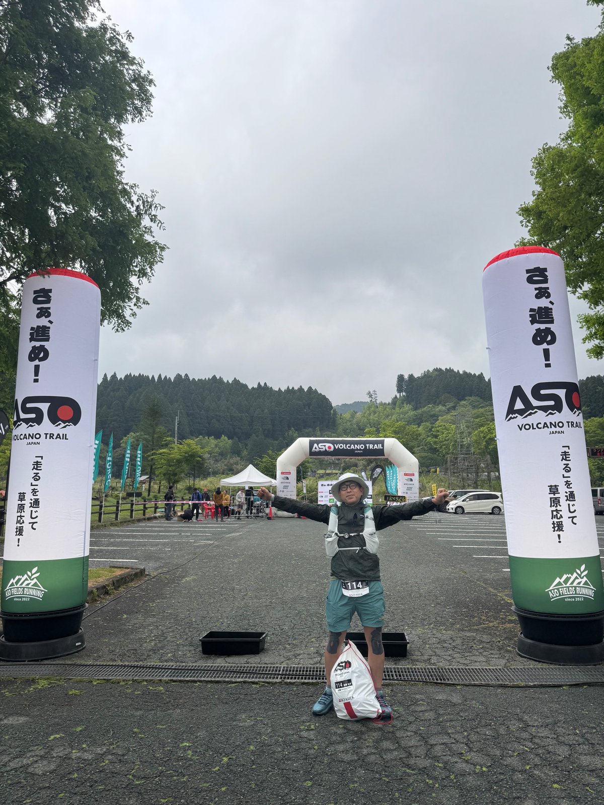 阿蘇ボルケーノトレイルへの挑戦：スタート〜A3（51km / 112km）｜Norio Saito