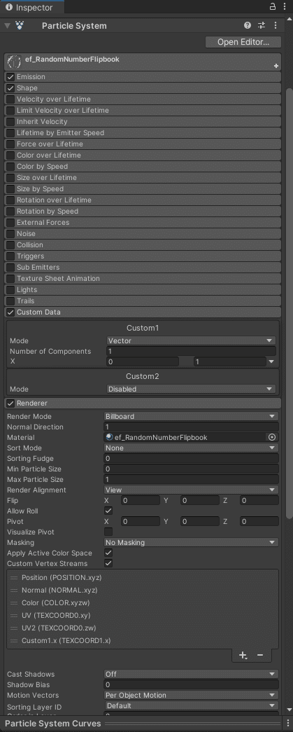 【Unity】ShaderGraphでParticleのCustomVertexStreamsを使用し、テクスチャシートをランダム表示する。｜ARL