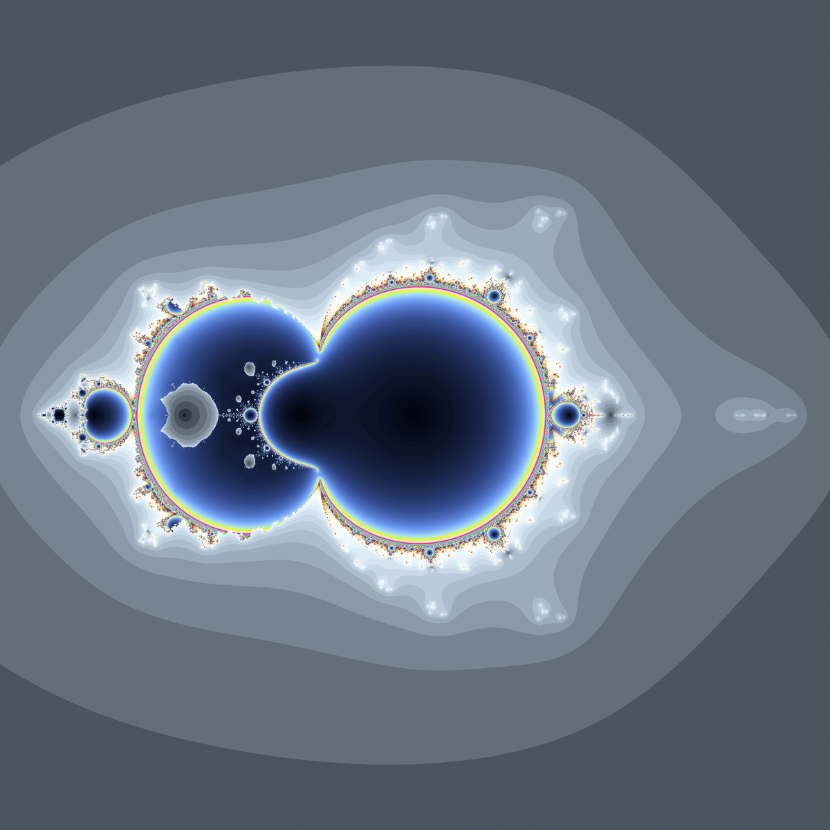 今週のフラクタル86 (c((z+0.01/(z-0.2)+0.1)^2-(z+0.01/(z-0.2)+0.1)))｜108Hassium