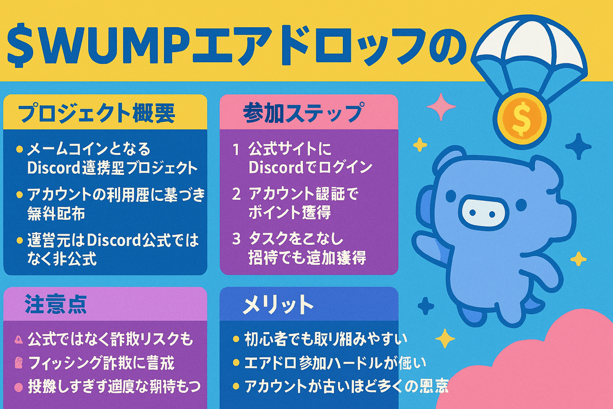 【終了】【スキャム？】エアドロで話題沸騰！Discord発メタ通貨「$WUMP」の魅力と安全な参加方法を徹底解説｜仮想通貨エアドロップラボ