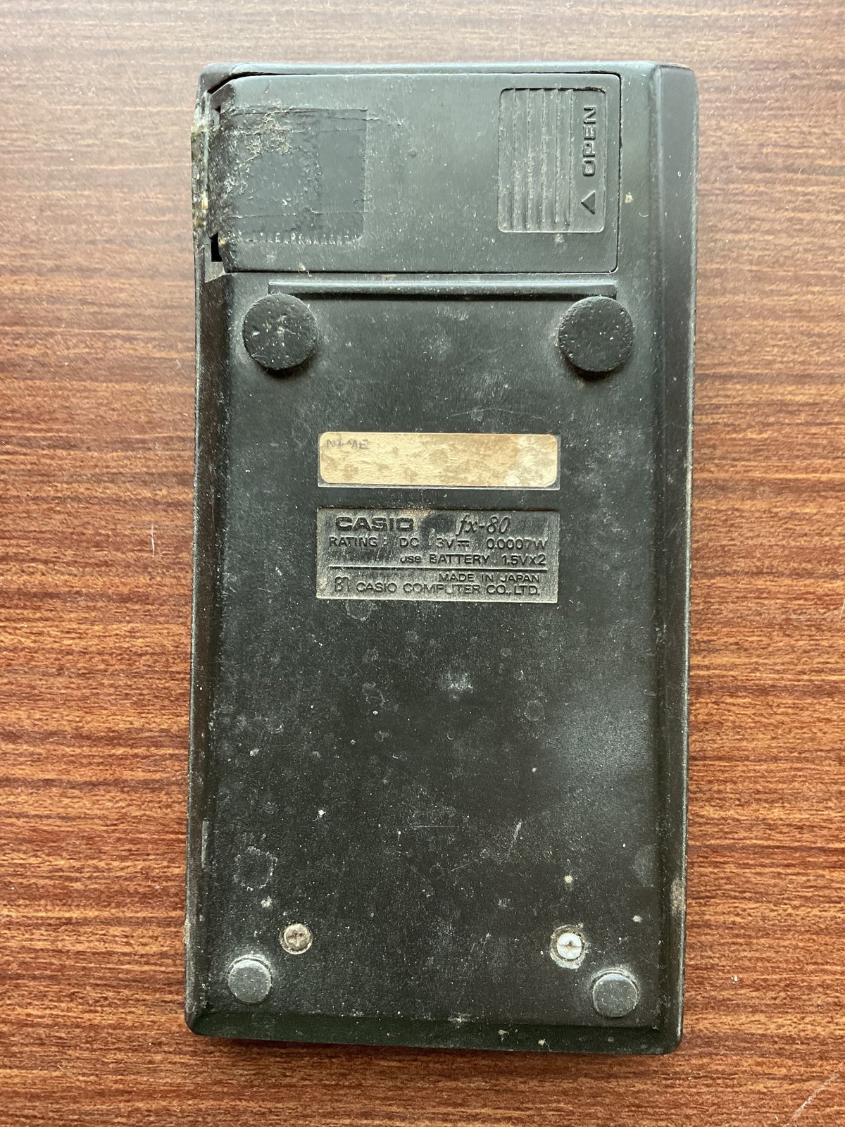 カシオ計算機株式会社 電子式卓上計算機 / カシオカレッジFx-80 / 1978年 昭和53年｜yabuka