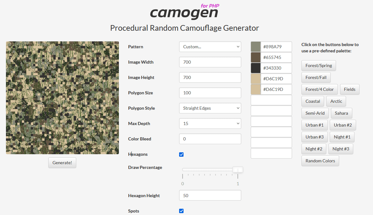 迷彩柄生成ソフトの紹介！架空の軍装備作成に役立つ！商用利用可能！｜にょむっち＝究極の混沌猫