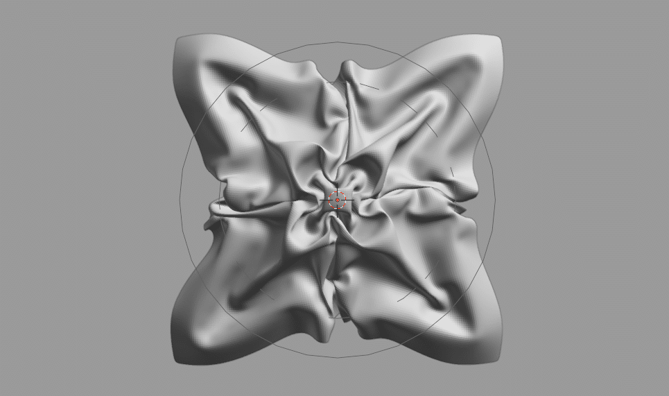 blender 4.4 クロスシミュレーションでフォースフィールド｜木谷 修