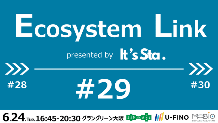 出展企業がJAM BASEでのピッチイベントに登壇「Ecosystem Link presented by It's Sta.＃29」（6/24開催）｜No/BORdER（MOBIOリボーン ...