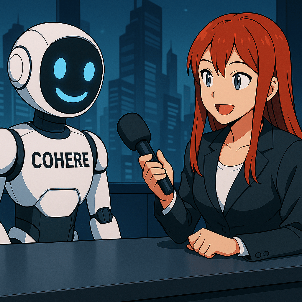 🎭『AI突撃インタビュー』レビュー 第9弾（Cohere Command R+編）｜赤毛のレイシア