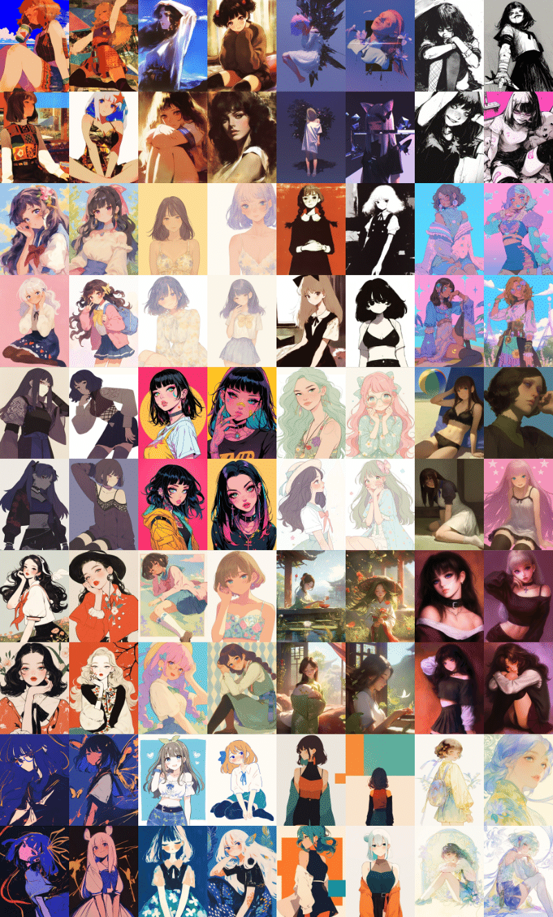 画像生成AI sref 図鑑 日付 038 2025年06/01～06/10【無料有】｜ぐふとくく