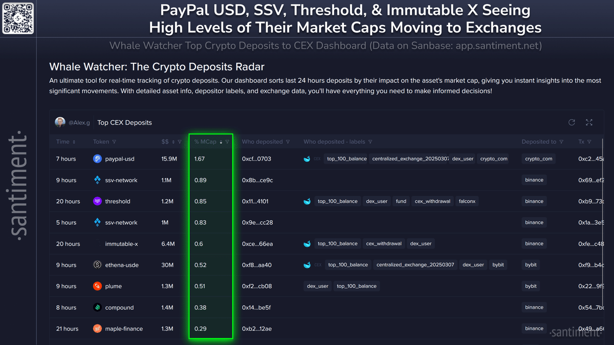 クジラが中央集権型取引所へコインを移動中｜DigitalCreator