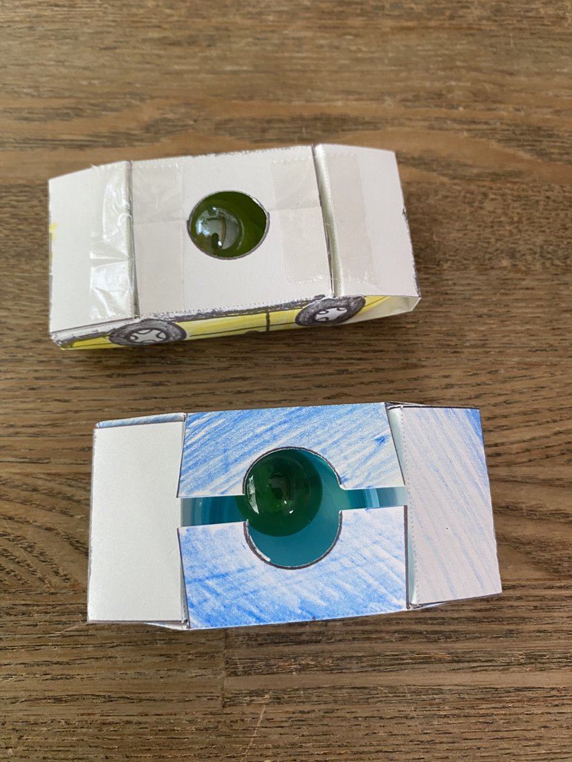 あそびはがき「ビー玉スポーツカー」｜KIKU