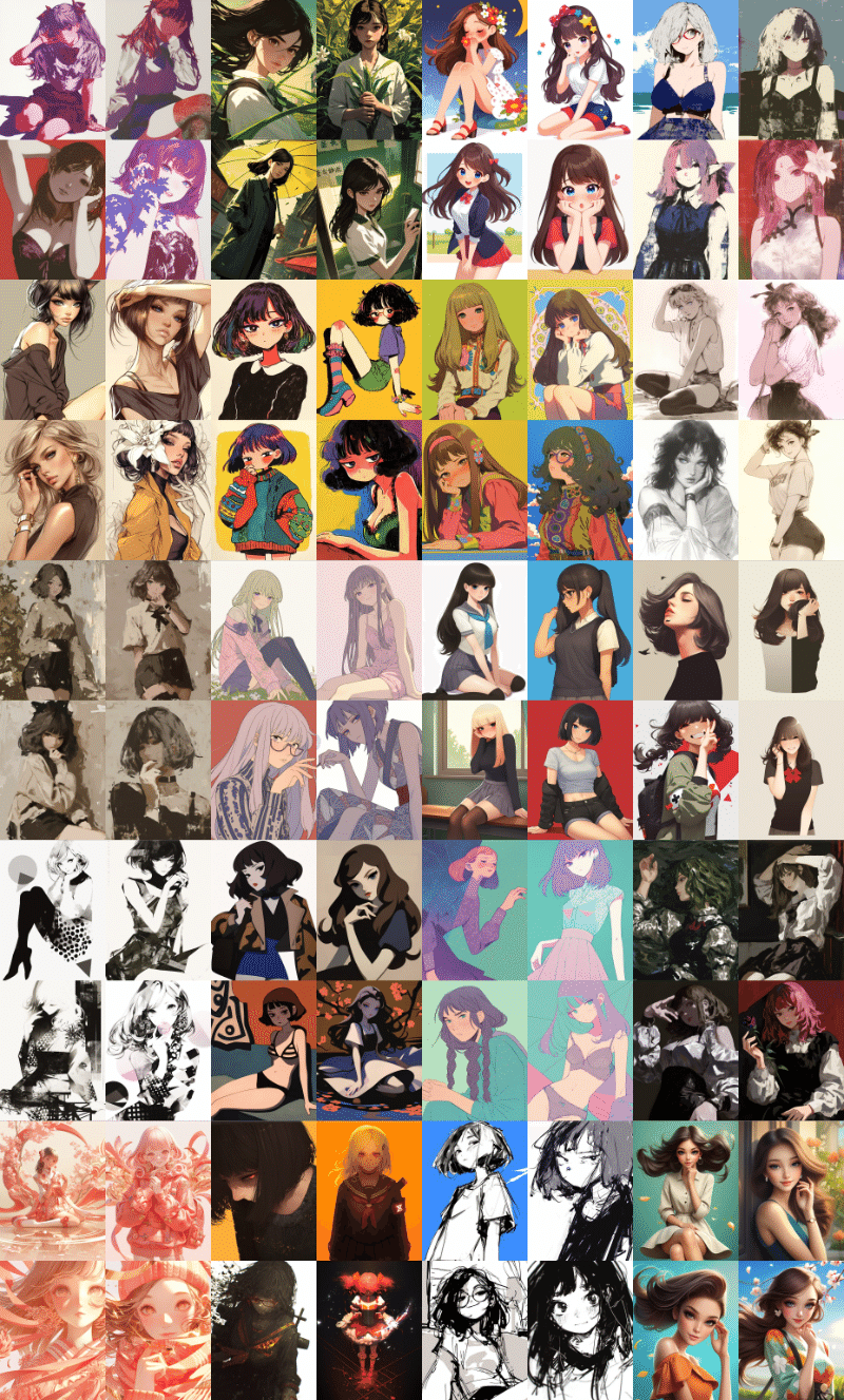 新 画像生成AI sref 図鑑 連番 003【無料有】｜ぐふとくく