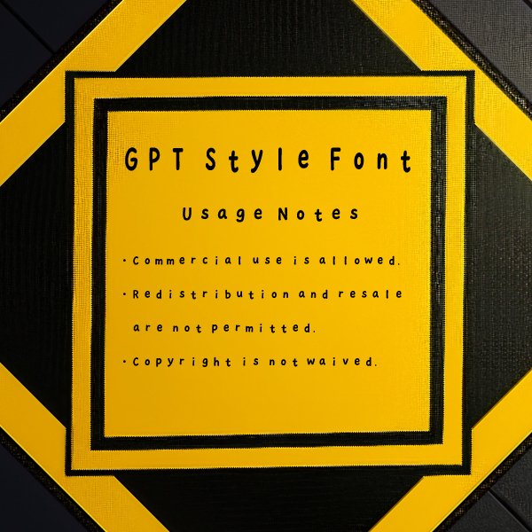 【商用OK】新作フォント「GPT Style Font」をリリースしました！【手書き風×AI風】｜ささささや