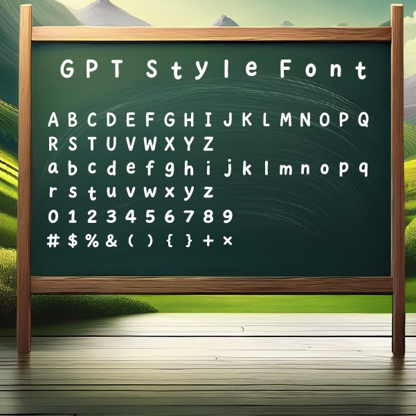 【商用OK】新作フォント「GPT Style Font」をリリースしました！【手書き風×AI風】｜ささささや