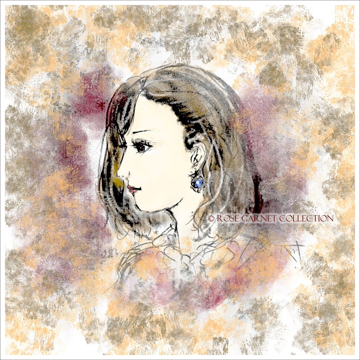 佳人：my illustration｜Rose Garnet