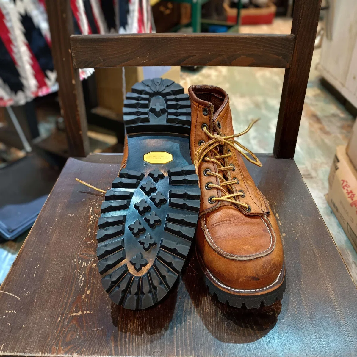 【Resole/ソールカスタム】Red Wing#875+vibram#132｜CREA Repair & Handcrafts/roca