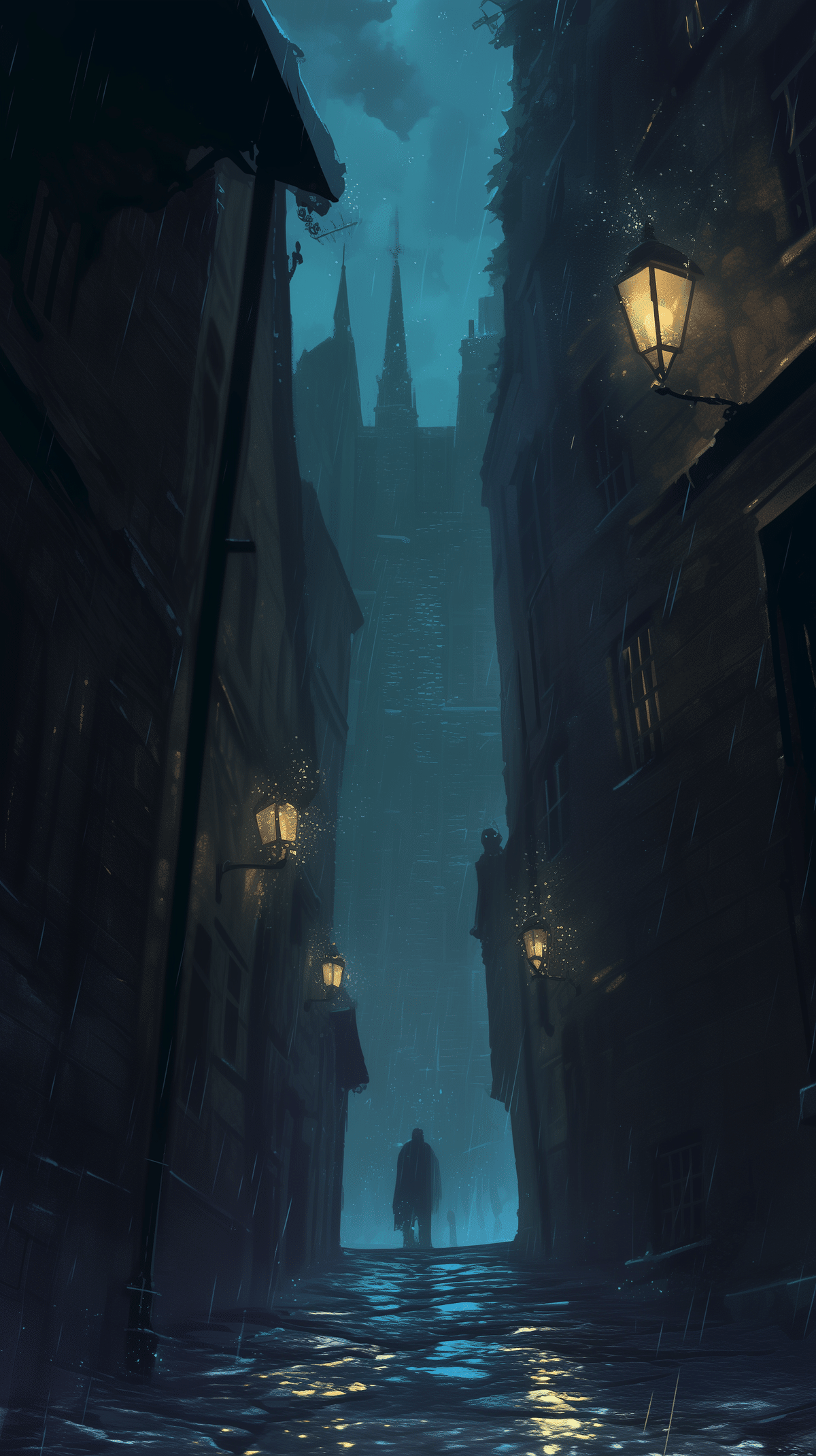 初心者必見!【さびれた細い路地】コピぺAIイラスト｜背景プロンプト呪文全公開｜mimi@AIart