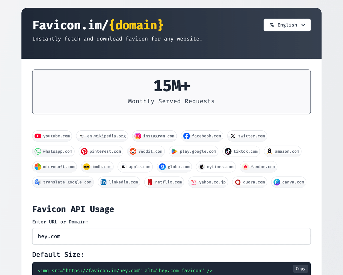 Favicon.im - Universal Favicon Extraction Service｜webmaster