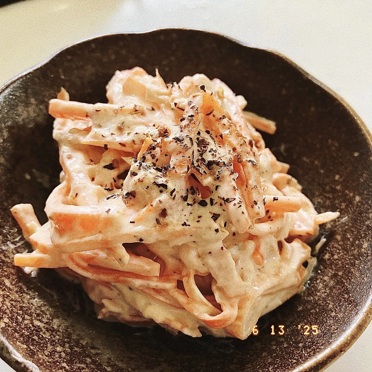 おにぎり定食♪だし巻き卵・ニンジンツナ・マヨ・ゆば・サラダ｜6月13日｜#109｜おわん