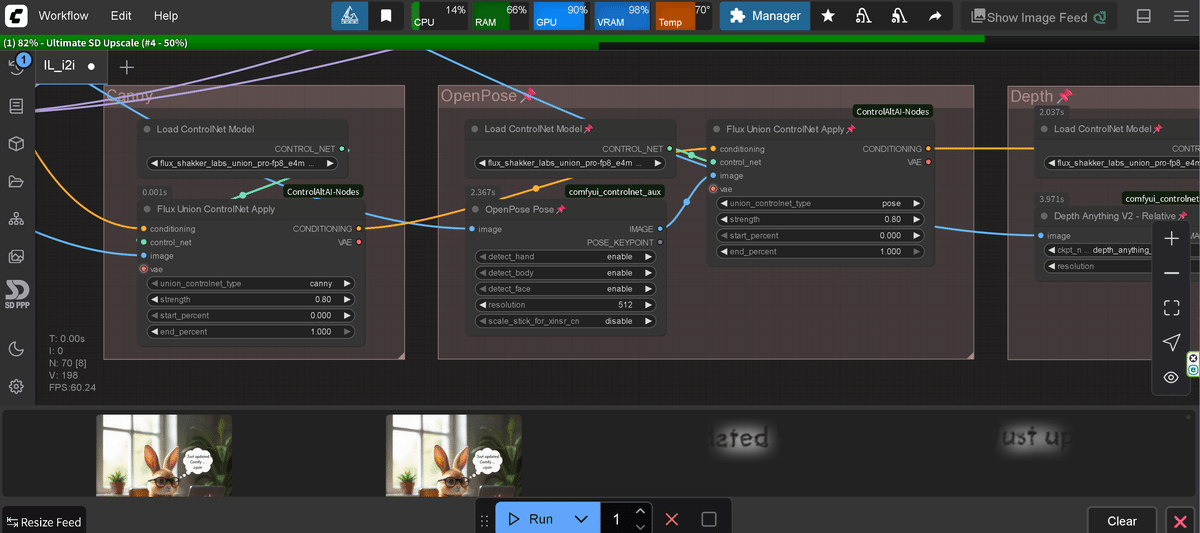 Flux1 i2i with Florence2, like IP-Adapter and ControlNet｜GJL