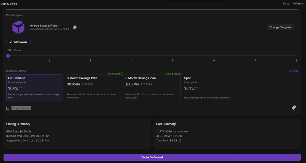 GPUレンタルの「Runpod」でStable diffsuionの環境を構築してWEBUIを起動する方法｜nobin@noteで生活している人