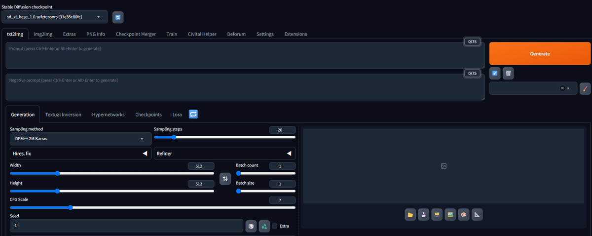 GPUレンタルの「Runpod」でStable diffsuionの環境を構築してWEBUIを起動する方法｜nobin@noteで生活している人