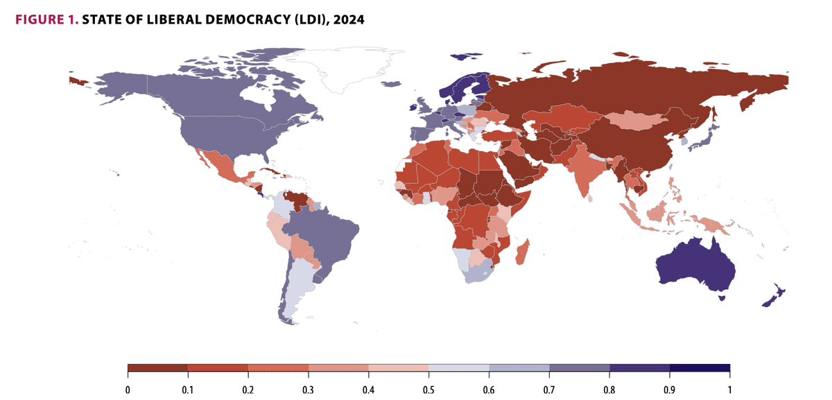 民主主義の現在2025 民主主義指数とV-Dem｜一田和樹のメモ帳