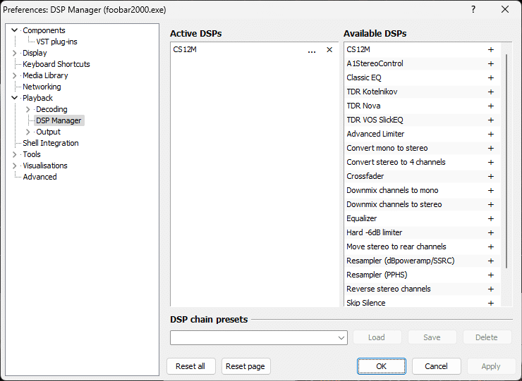 foobar2000 DSP＋VST｜Akihiko YAMAZAWA