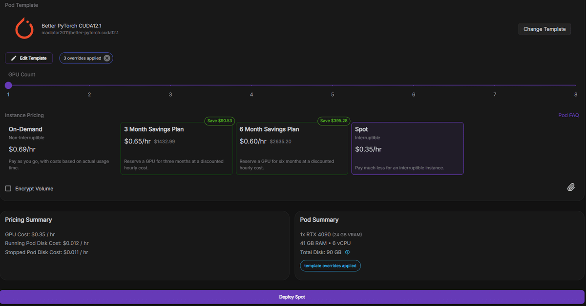 GPUレンタルの「Runpod」を手軽にStable diffusionのforge環境を導入する方法｜nobin@noteで生活している人